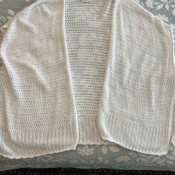 J. Crew | Sweaters | J Crew Elegant White Openfront Sweater Jacket ...